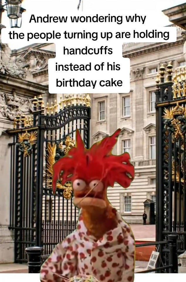 Former Prince Andrew is mocked on social media after he was arrested on ...