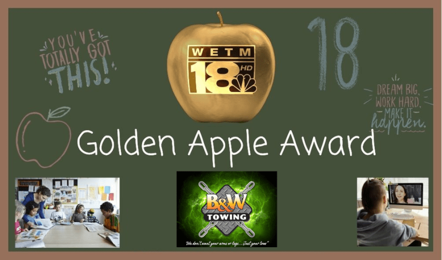 June "Golden Apple Award"; Todd Ludden from Haverling Middle School