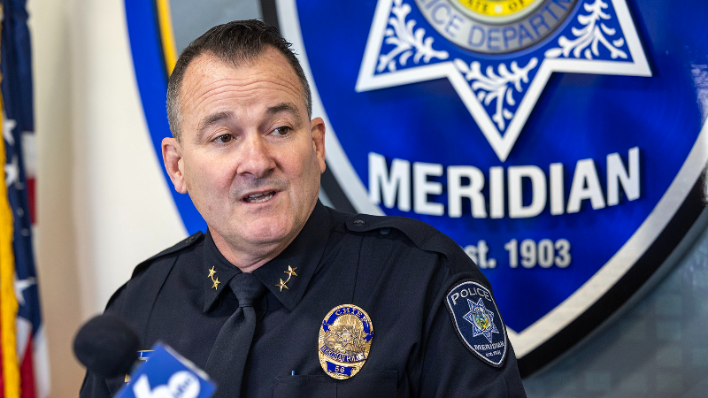 Meridian police describe incident of stolen ambulance driving into building
