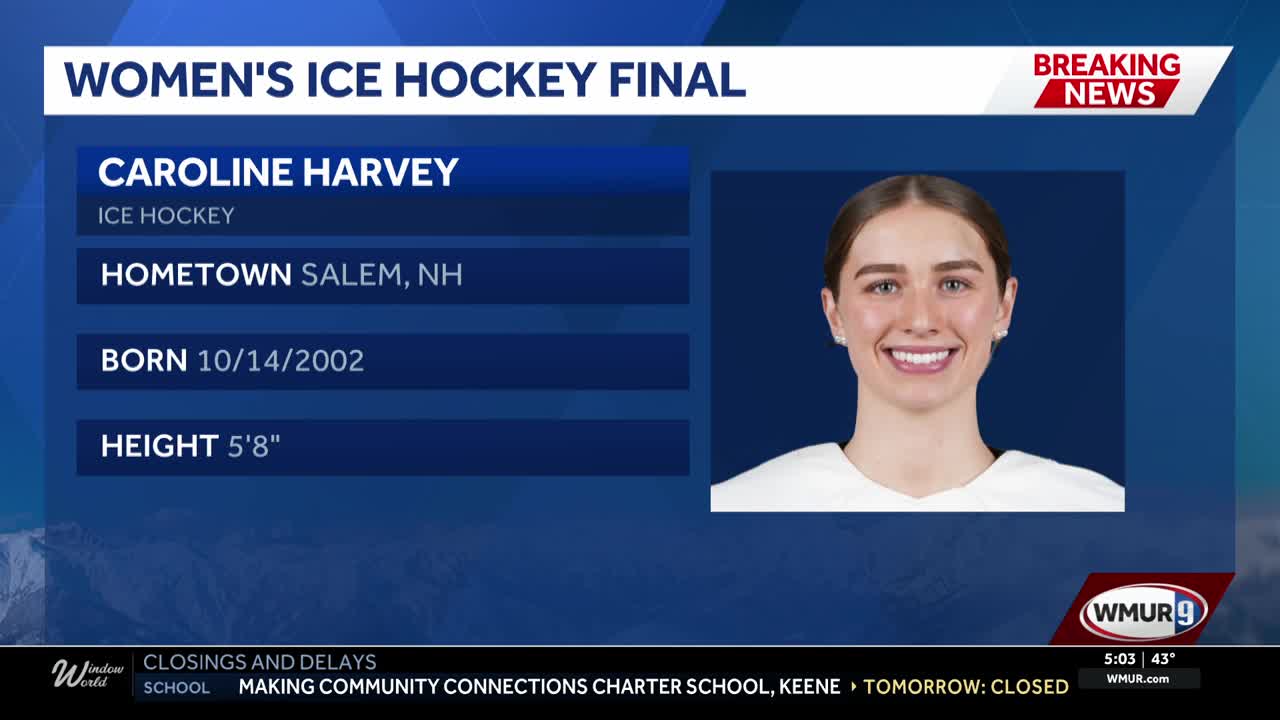 New Hampshire's Caroline Harvey named women's hockey tournament MVP