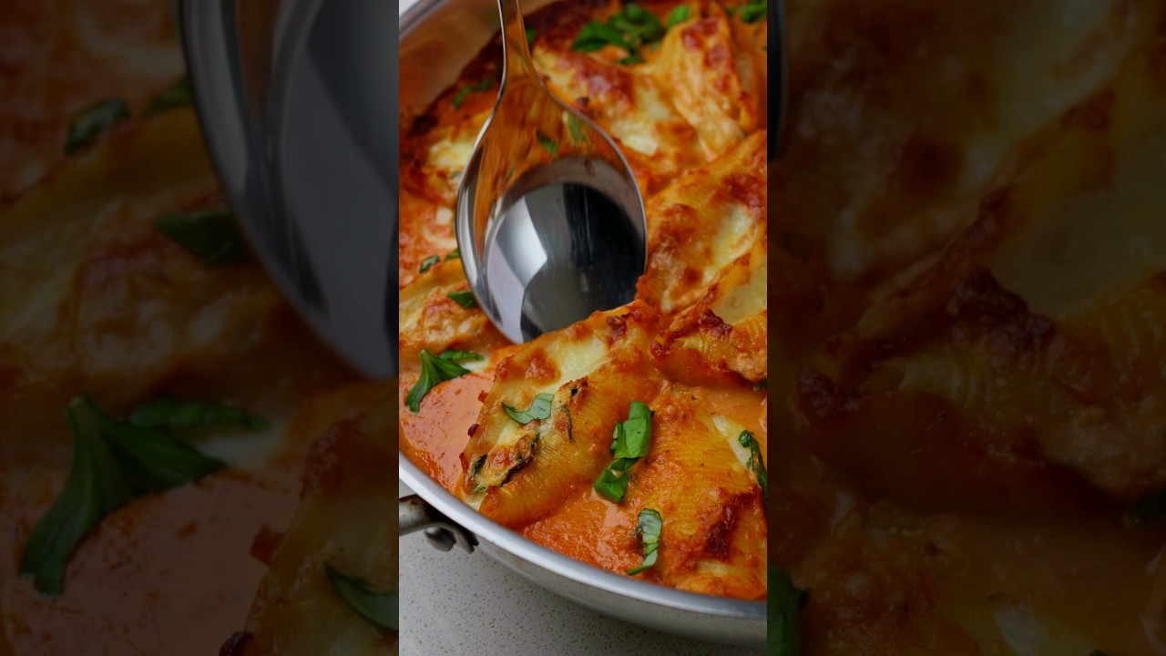 I made ricotta stuffed jumbo shells! 🥳