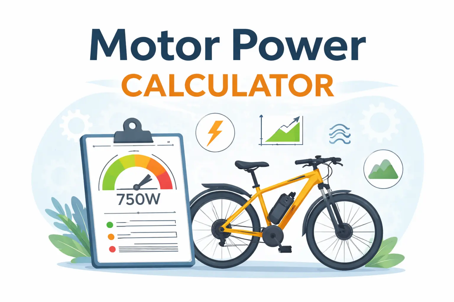 Motor power calculator - How many watts does your e-bike need?