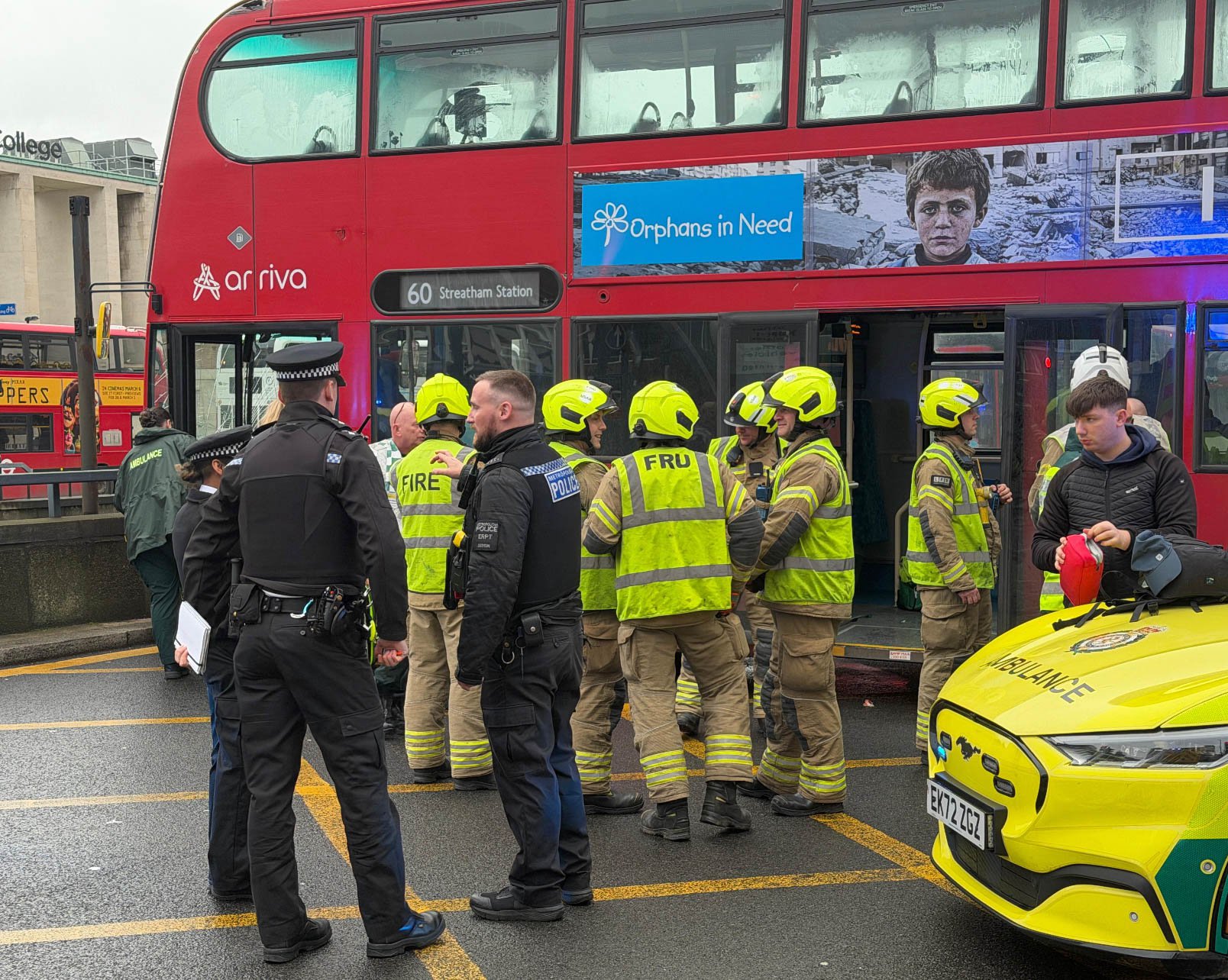 Nine people injured in London’s second serious bus crash within 24 hours