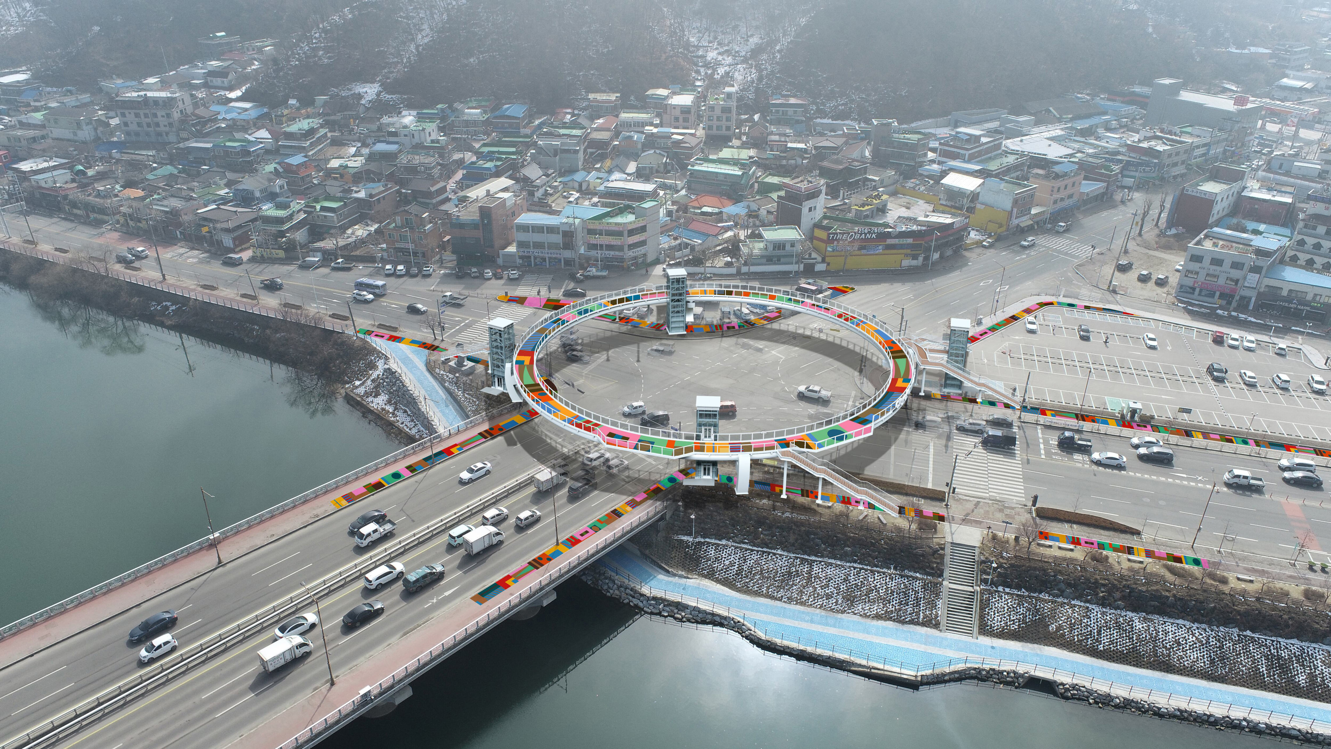 Chuncheon's Soyang Art Circle circular bridge to become urban landmark