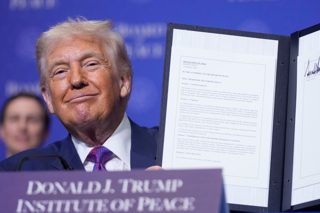 Trump announces $10 billion donation to Board of Peace