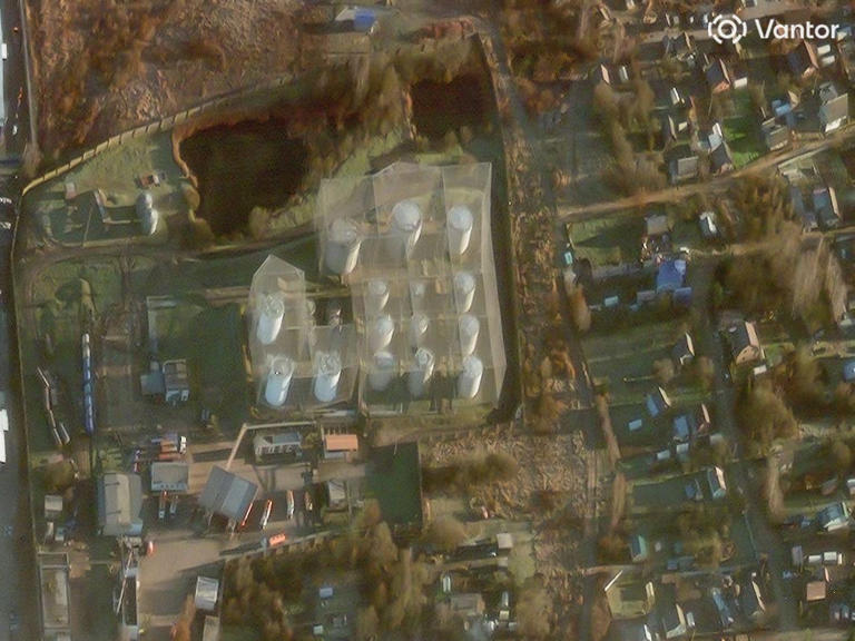 Satellite images show Russia put up anti-drone nets to protect its fuel ...