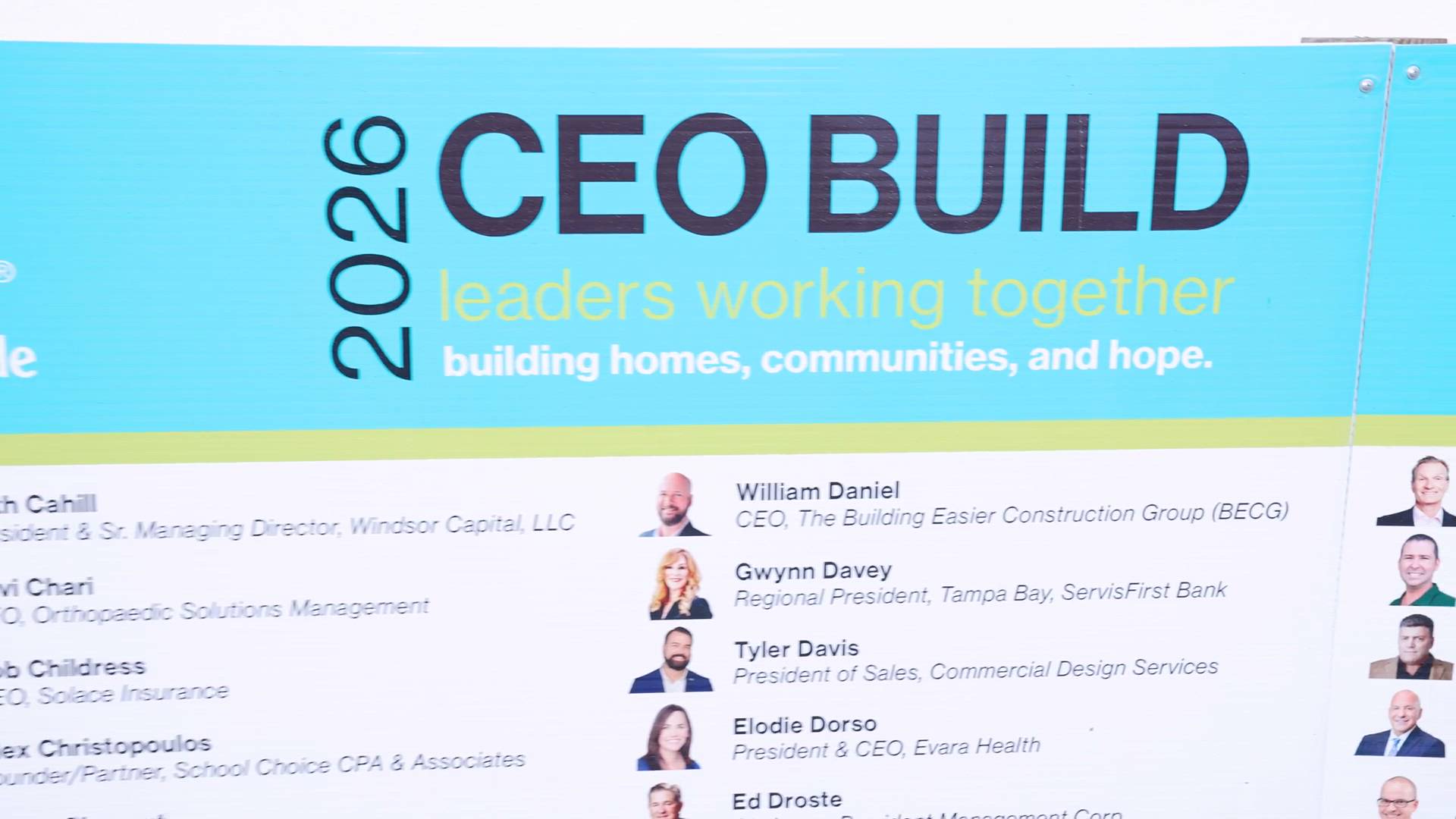 Habitat for Humanity building beyond the boardroom: The CEO Build ...