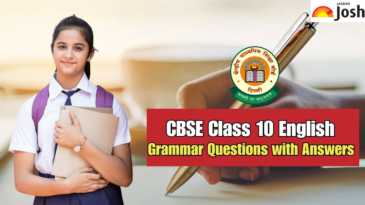 CBSE class 10 English grammar MCQs with answers: Important for board ...