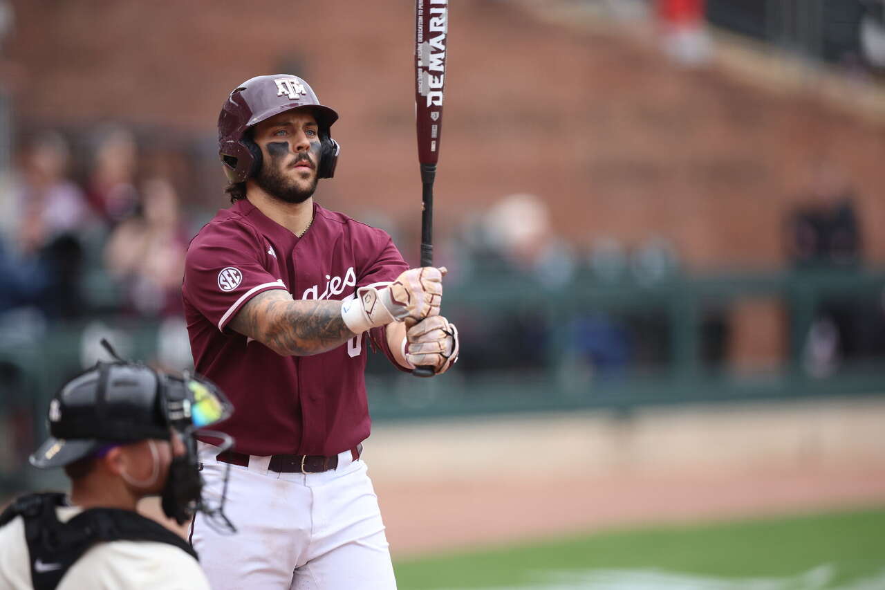 Texas A&M infielder Chris Hacopian has missed 2 games. Michael Earley ...