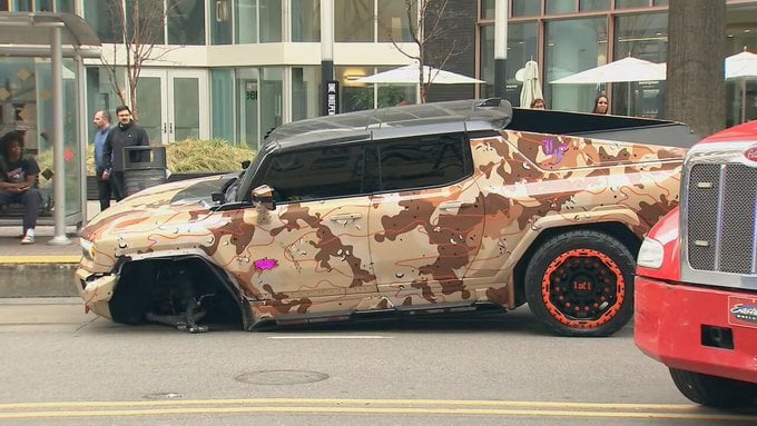 Une star de la NBA provoque un accident avec son Hummer, elle repart en ...