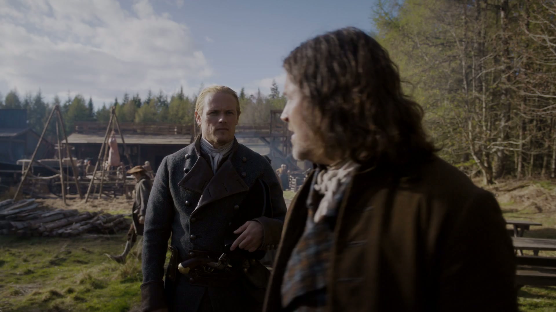 Outlander -- season 8 -- Jamie and Captain Cunningham