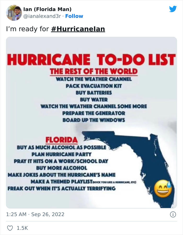 27 of the best memes and jokes about Hurricane Ian to keep all the ...