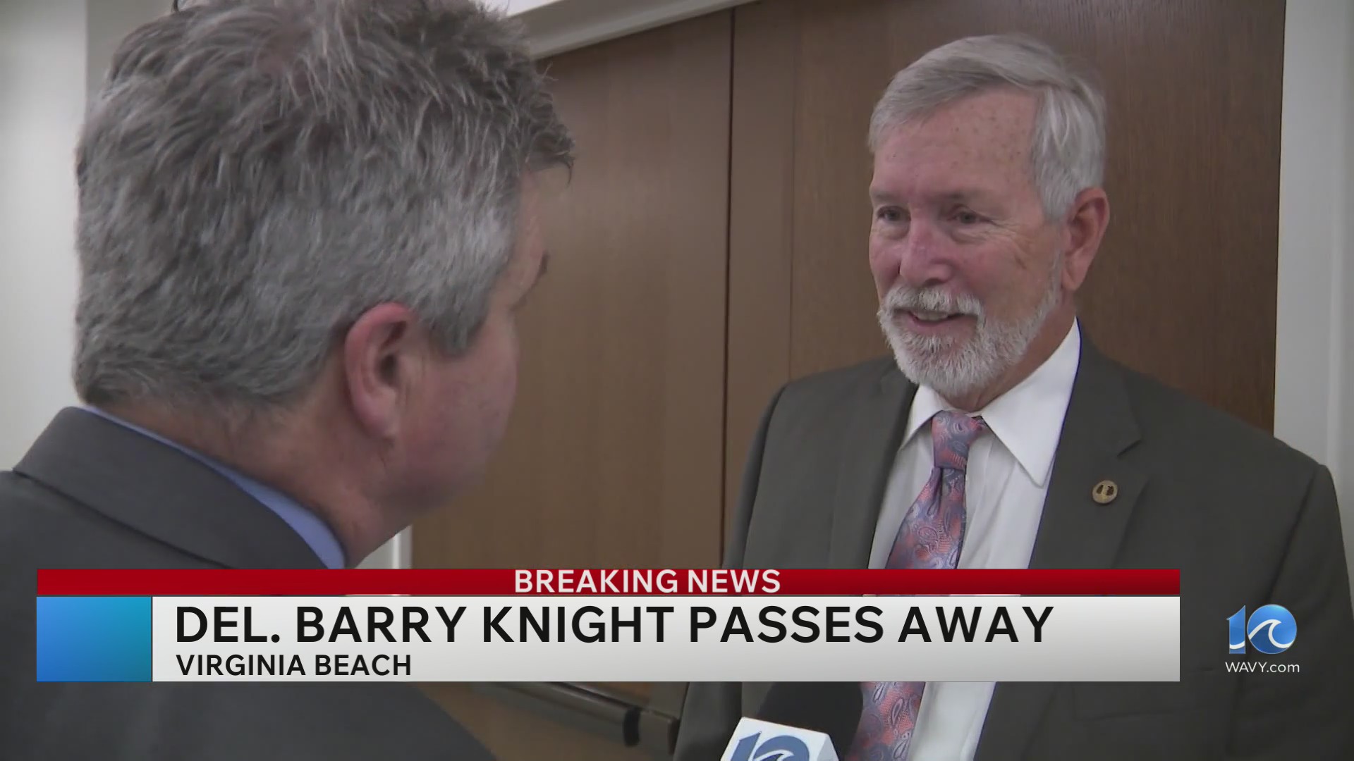 Virginia Beach Del. Barry Knight dies