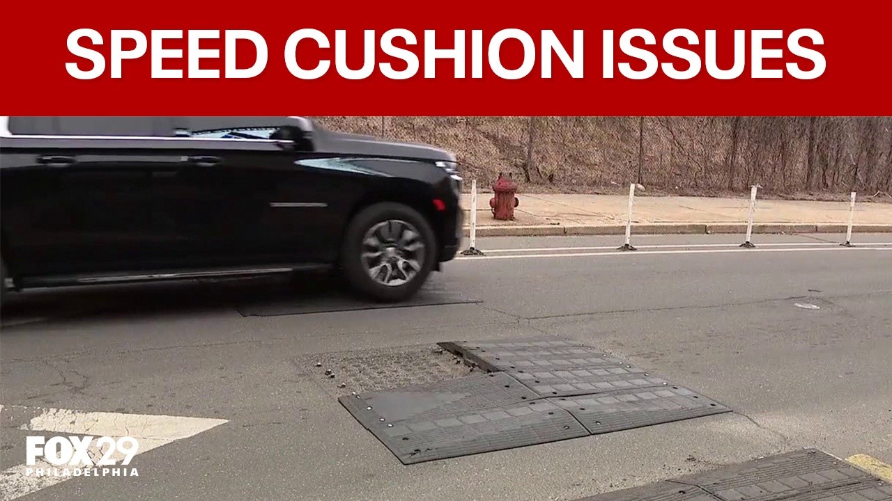 Damaged speed cushions raise safety concerns for Philadelphia drivers