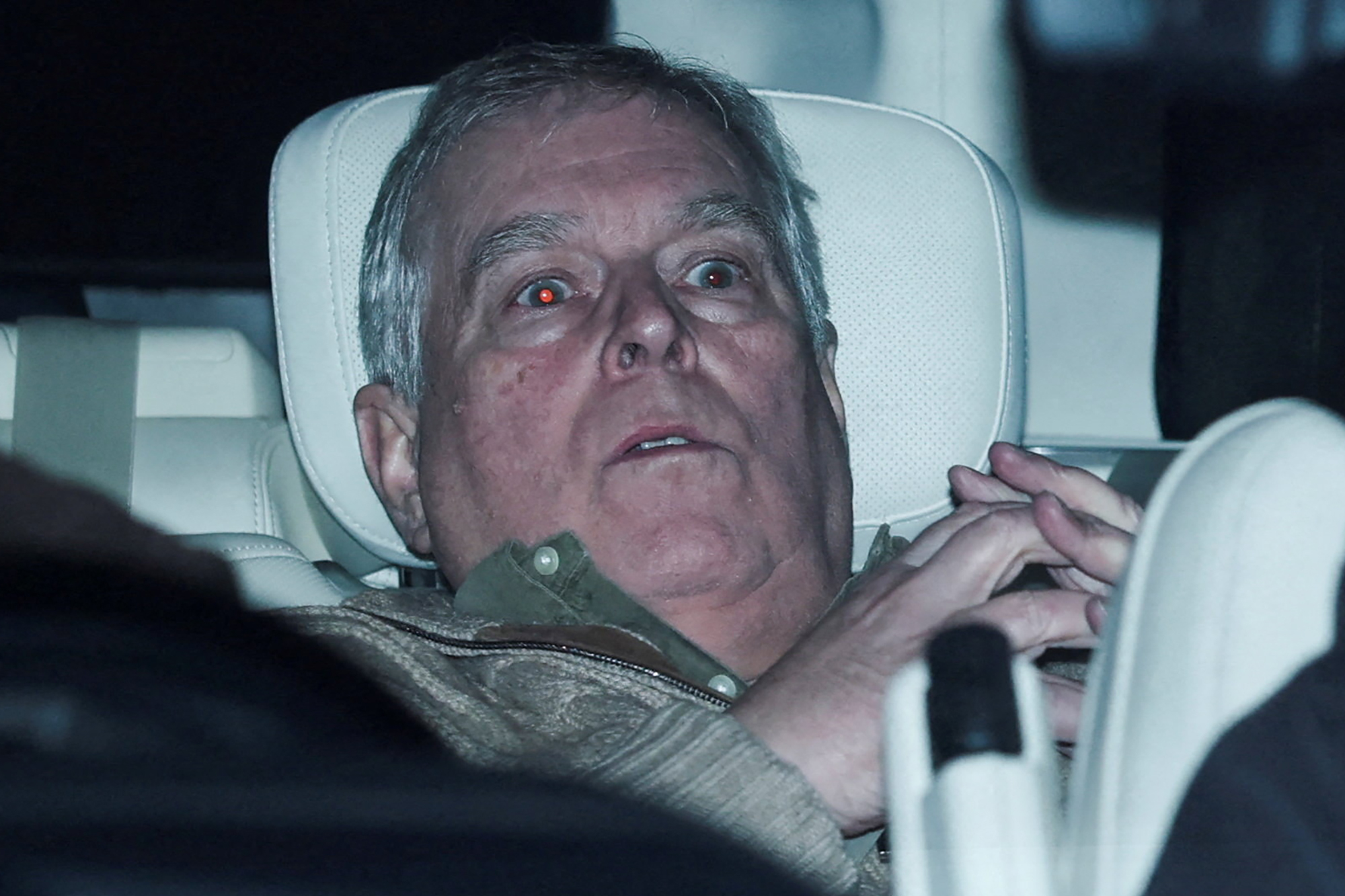 Former Prince Andrew looks terrified as he leaves jail in first photos ...
