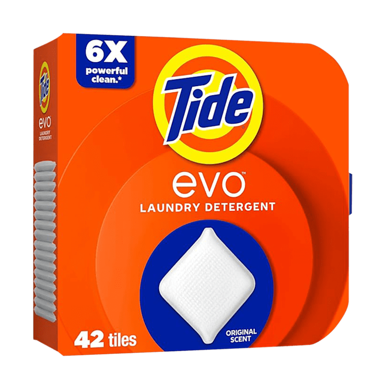 Neither sheet nor pod - this laundry detergent tile is a game-changer