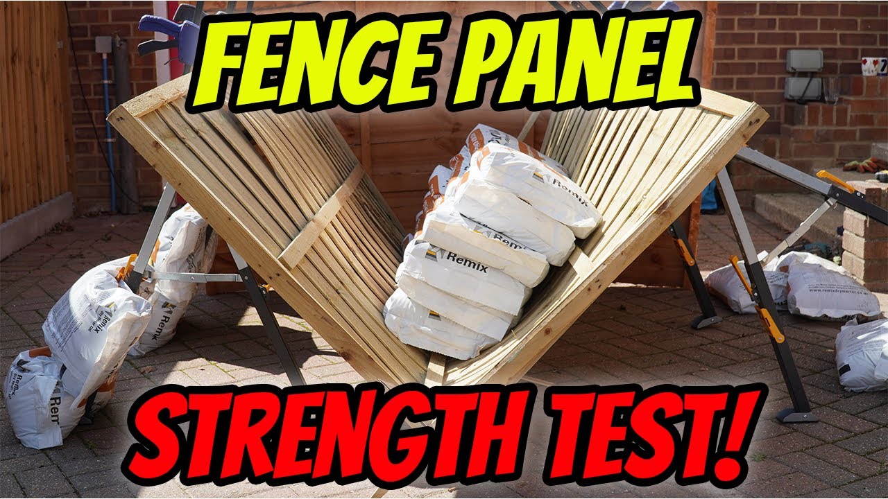 Tested to destruction! (Fence panel strength test)