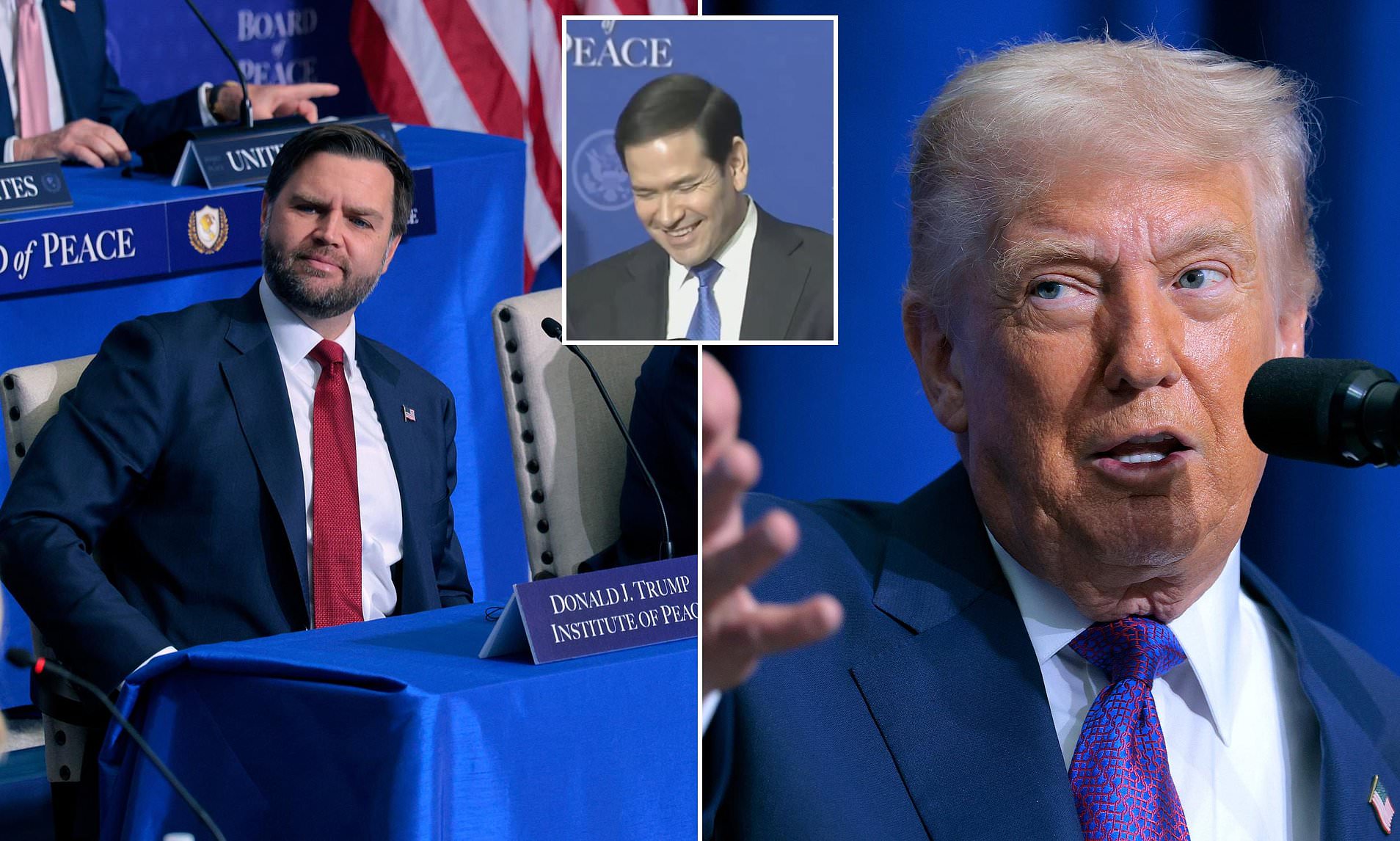 Trump hails 'killer' Marco Rubio as red-faced JD Vance eyes 2028 threat ...