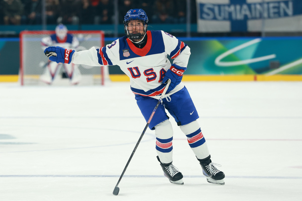 Haley Winn's brothers go viral cheering for Team USA in women's hockey ...