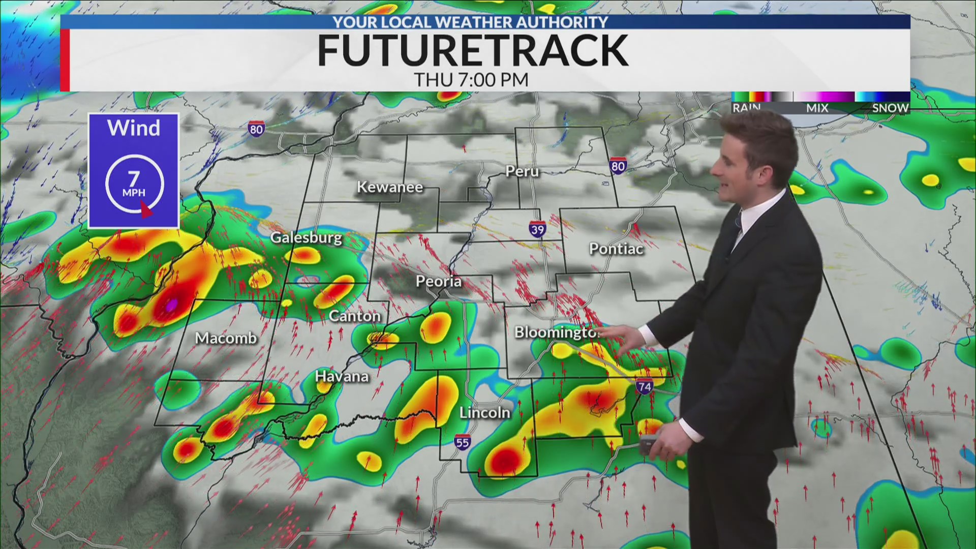 3 p.m. Thursday, February 19 forecast