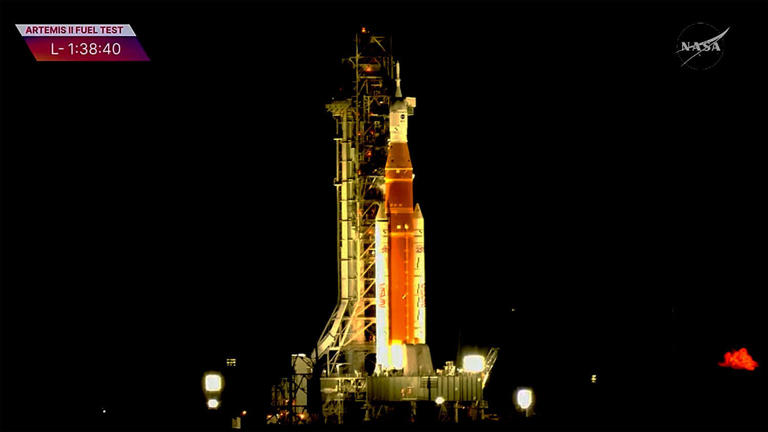 Artemis II moon rocket refueled in practice countdown setting stage for ...