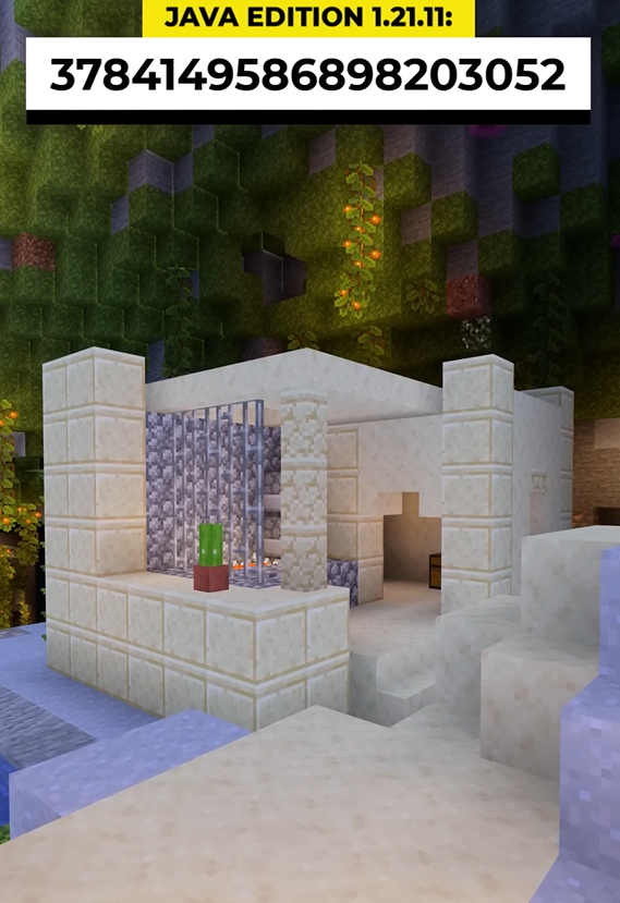 Minecraft village seed with blacksmith in a lush cave: Rare find!