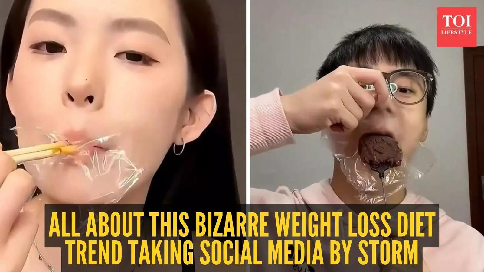 Viral on TikTok: People are wrapping plastic around their mouths to ...