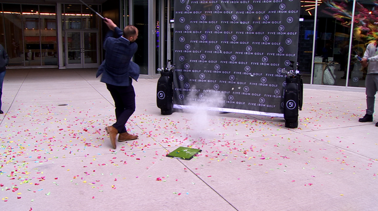 Indoor golf course in downtown Syracuse celebrates opening with ...