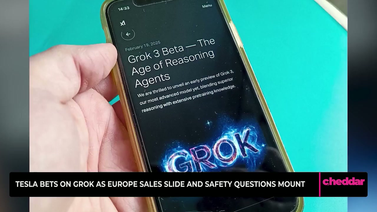 Tesla bets on Grok as Europe sales slide and safety questions mount