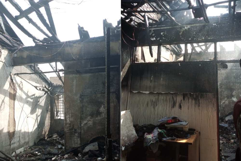 Three double-storey terrace houses damaged in fire