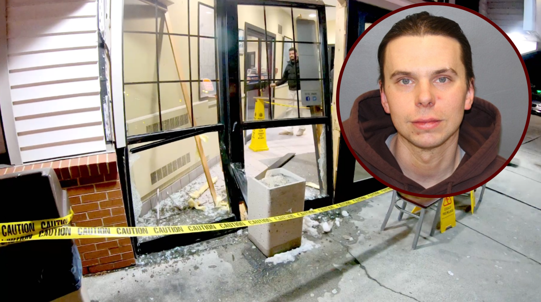 Maine man charged with OUI after crash into lobby of Mass. rest stop