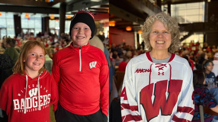 Wisconsin students cheer on women's hockey team