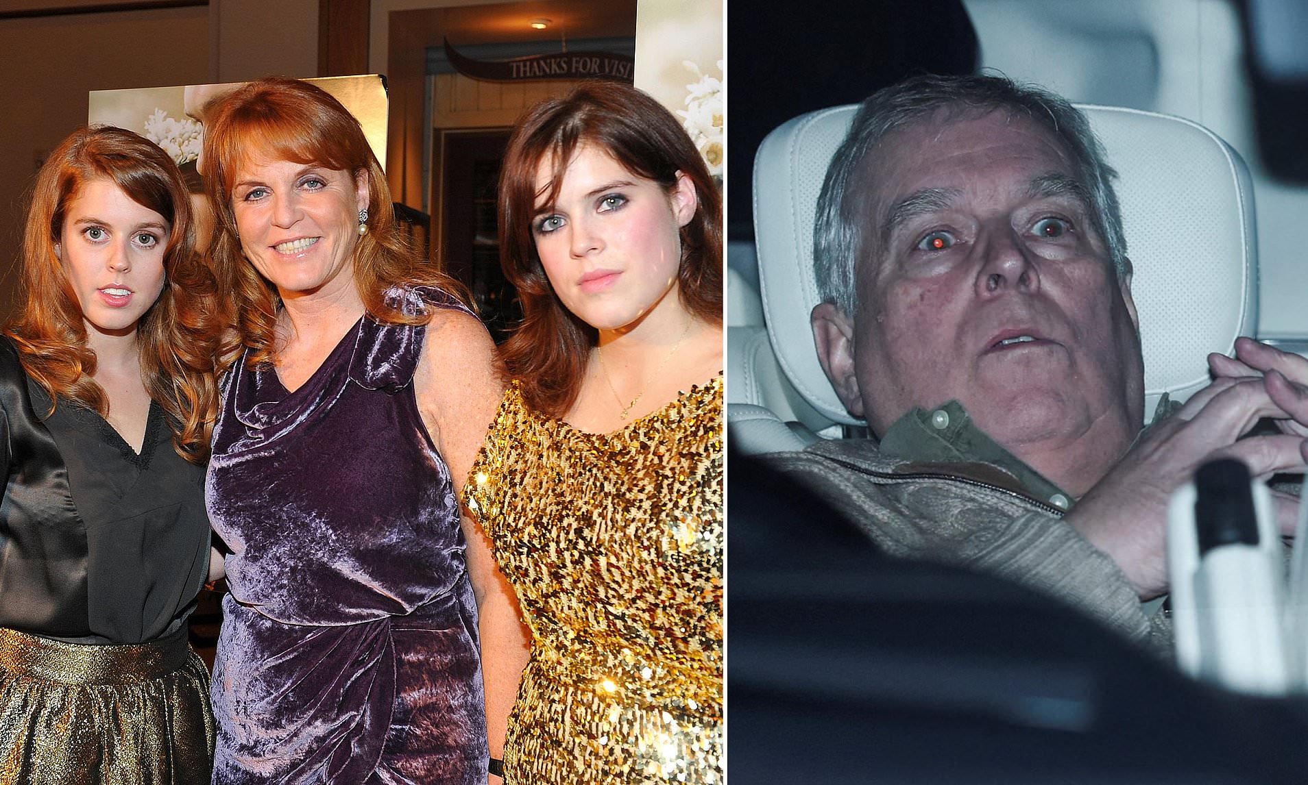 Princesses Beatrice and Eugenie are in a state after their father ...