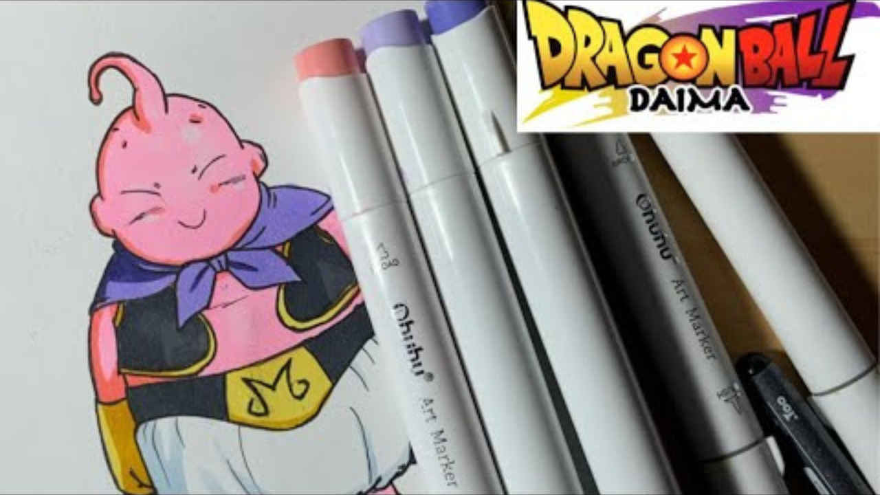 Drawing Majin Buu: Dragon Ball art tutorial by DAIMA