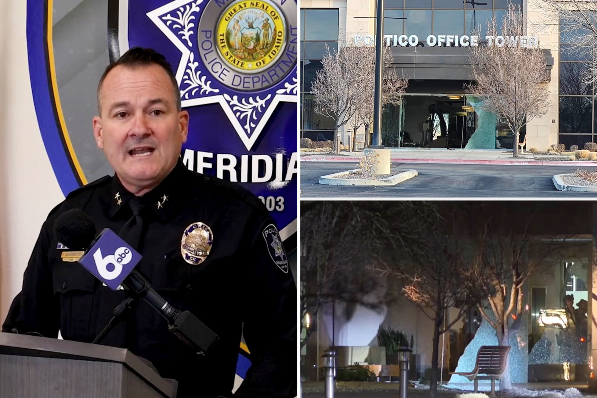 Maniac crashes accelerant-doused stolen ambulance into Idaho DHS office