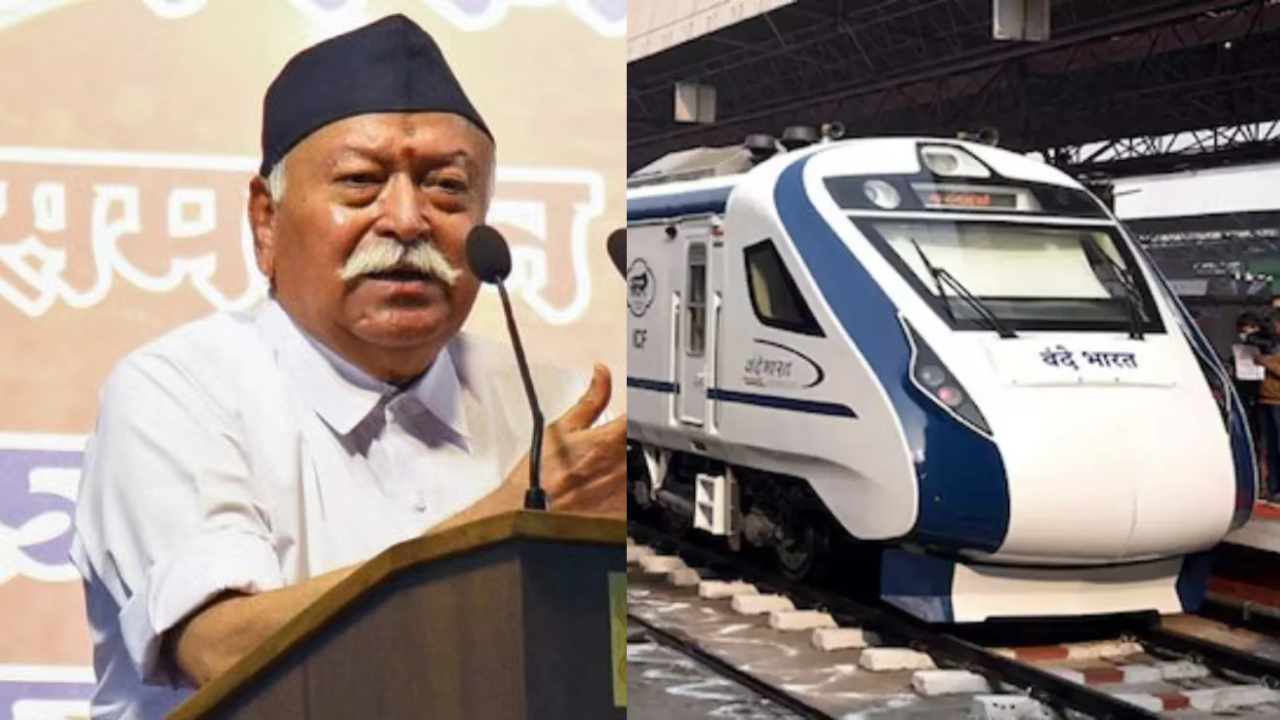 Stones hurled at Vande Bharat in UP's Hardoi; RSS chief Mohan Bhagwat ...