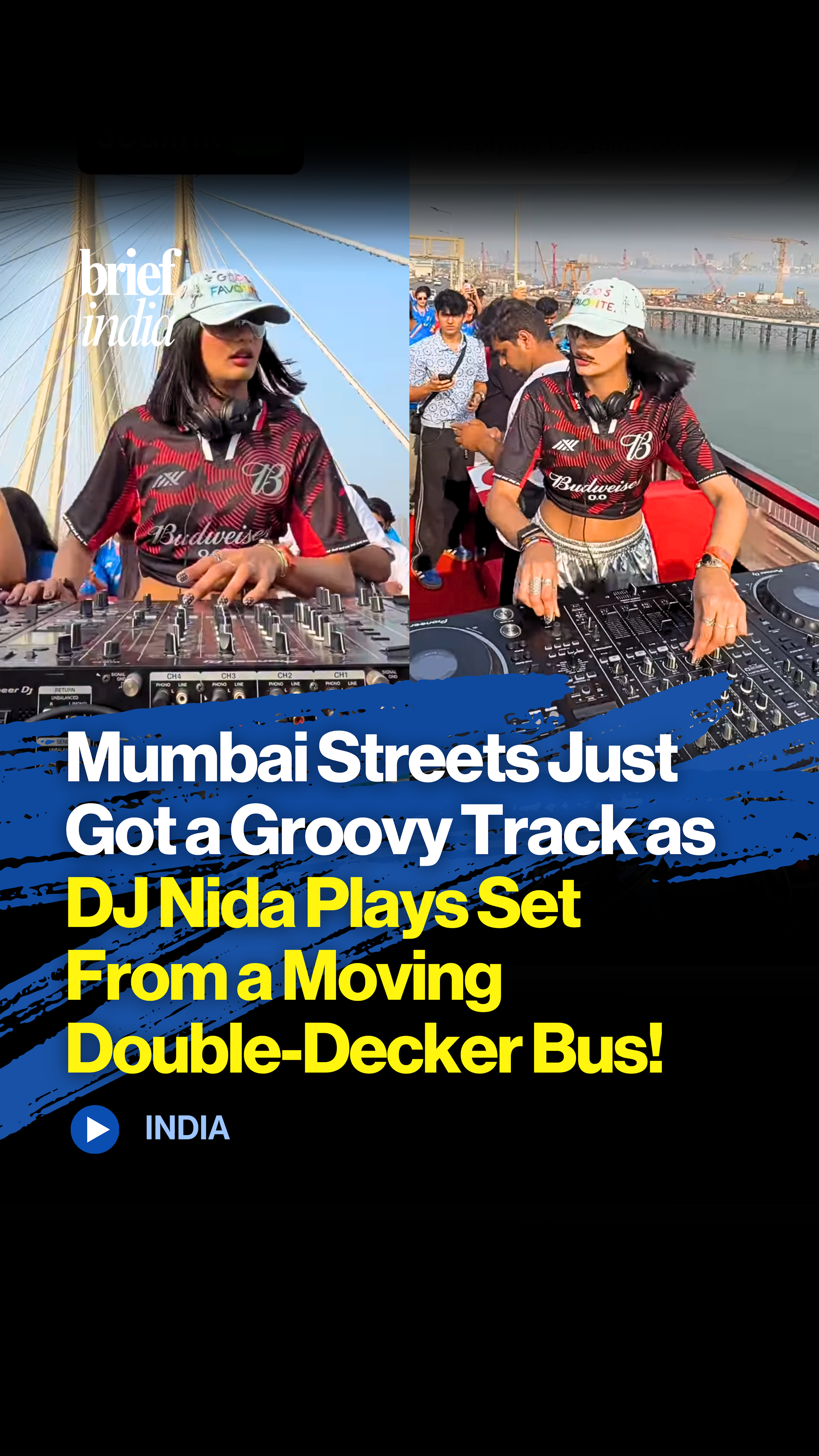 DJ Nida Merchant turns a double-decker bus into a moving dance floor in ...