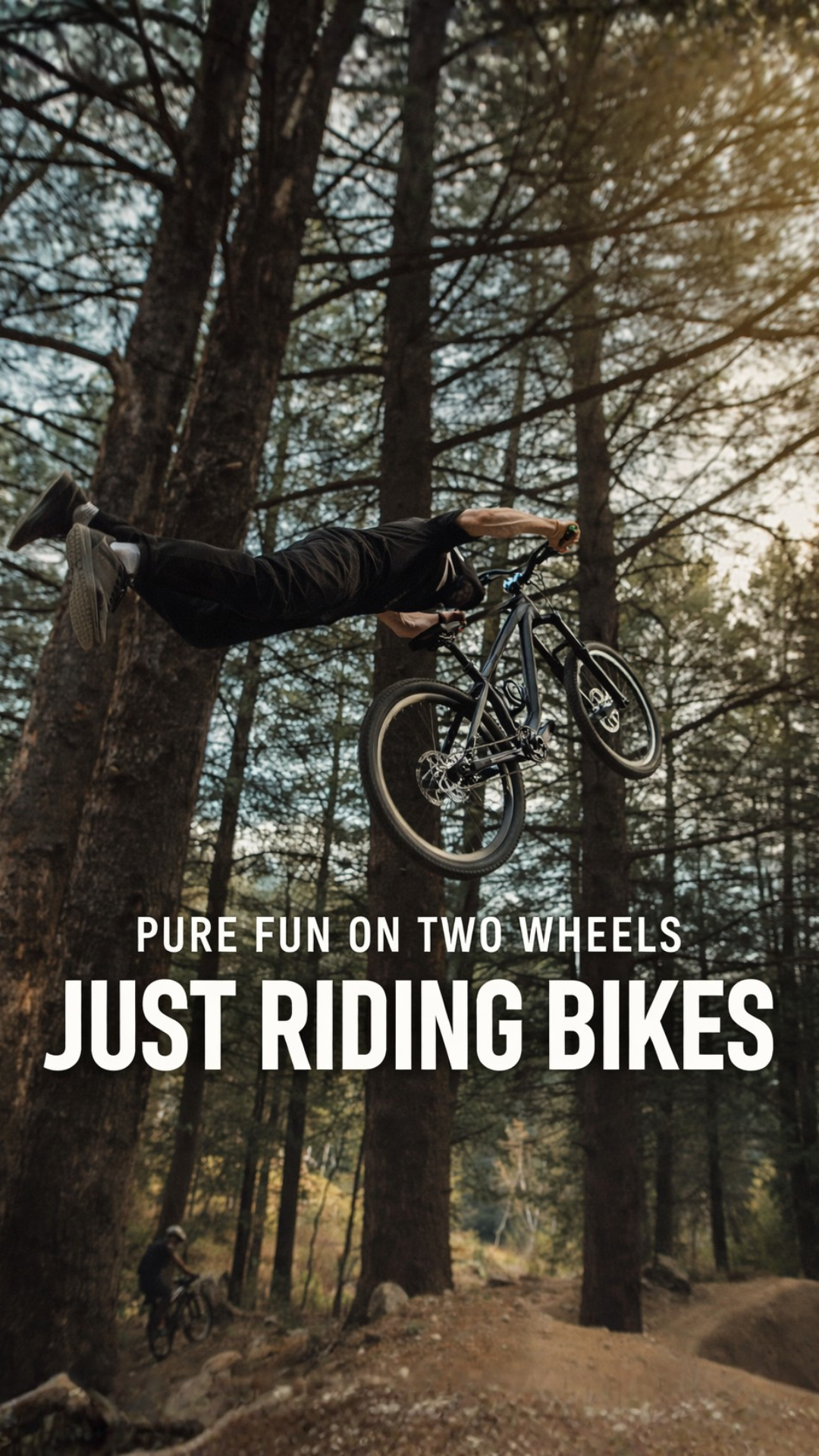 Pure fun on two wheels just riding bikes