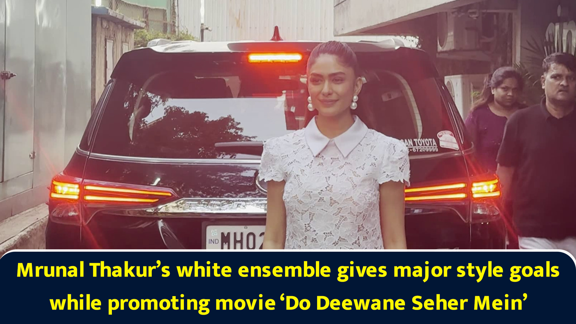 Mrunal Thakur’s white ensemble gives major style goals while promoting ...