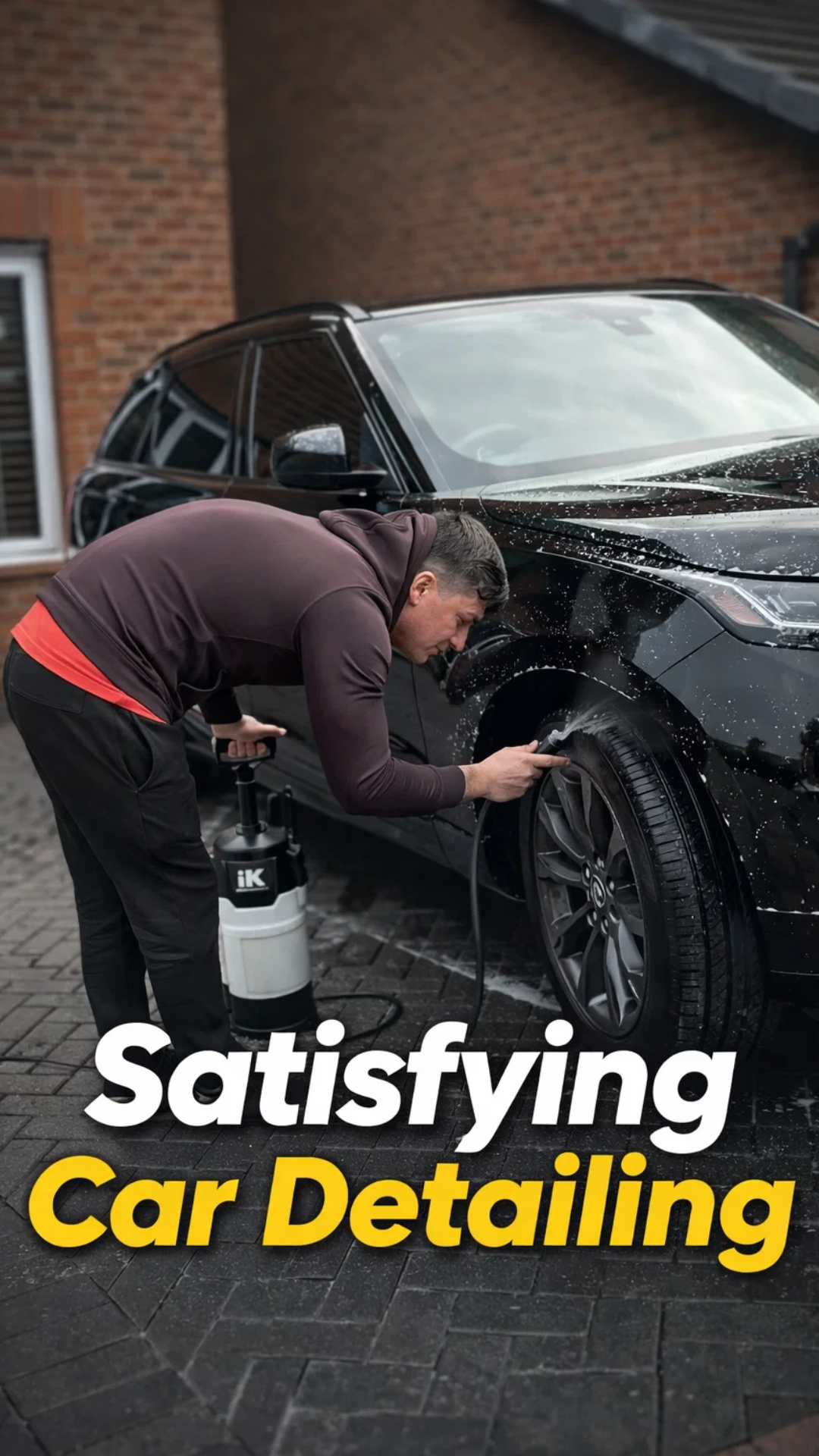 Satisfying car detailing deep clean Range Rover Velar machine polish ...