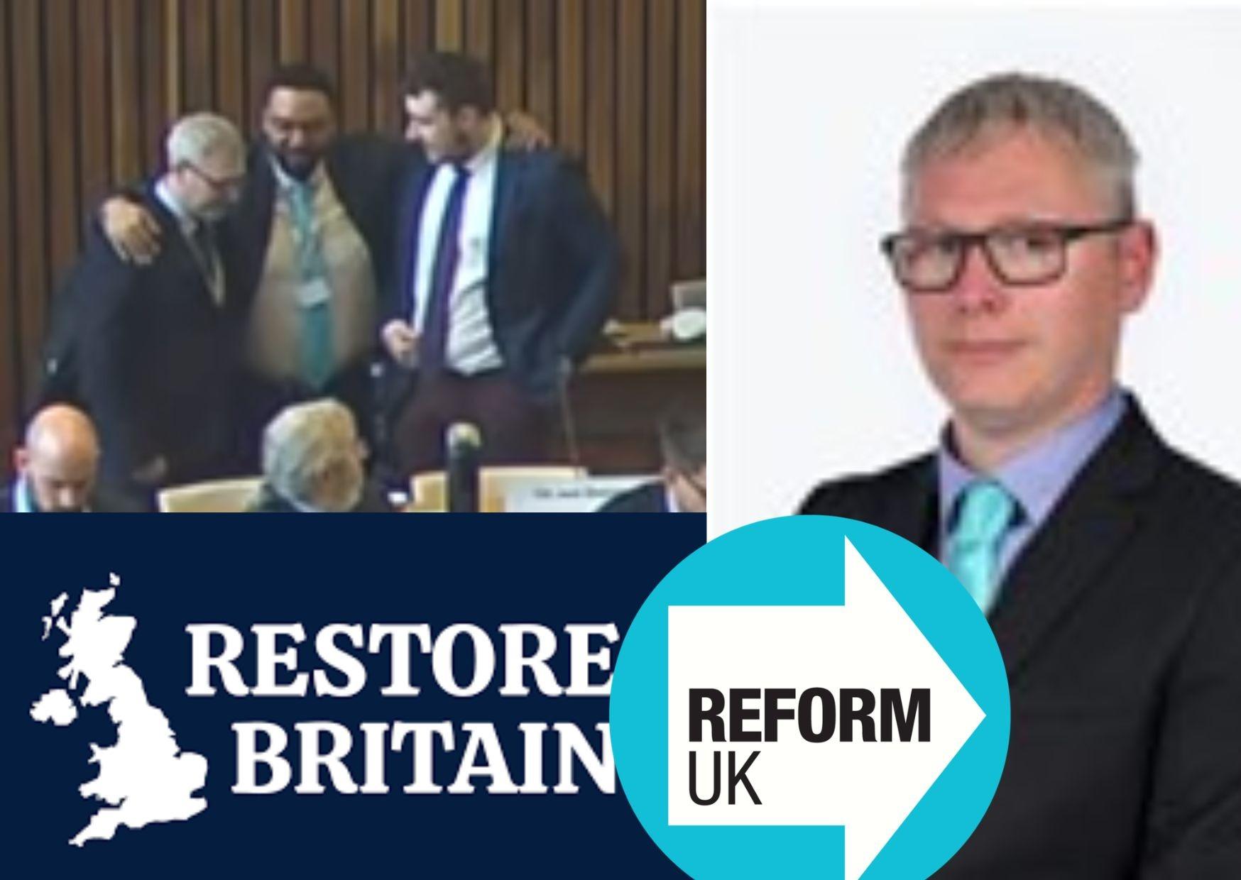 Restore councillor leaves 'sinister' party and asks Reform to take him ...