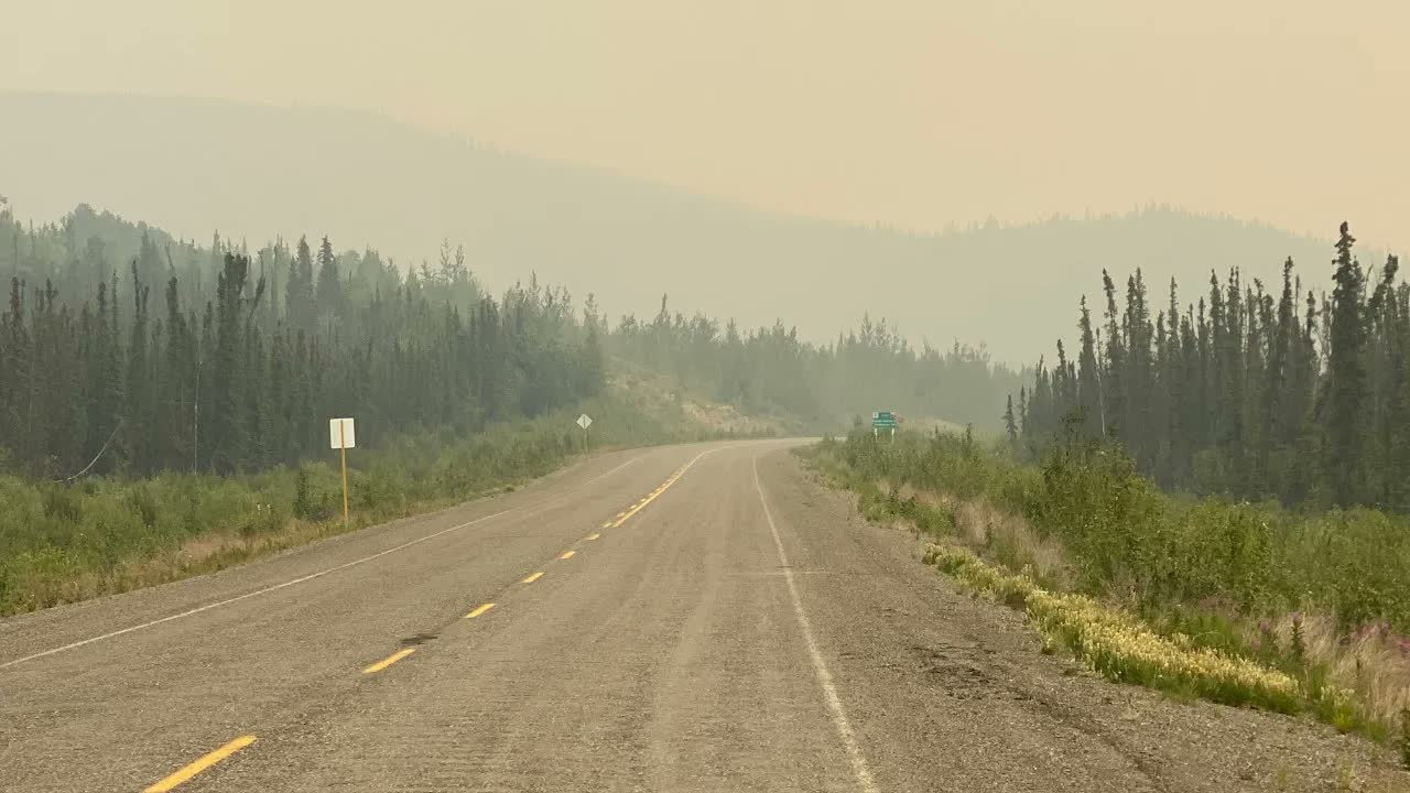 Alaska on fire — riding into the smoke