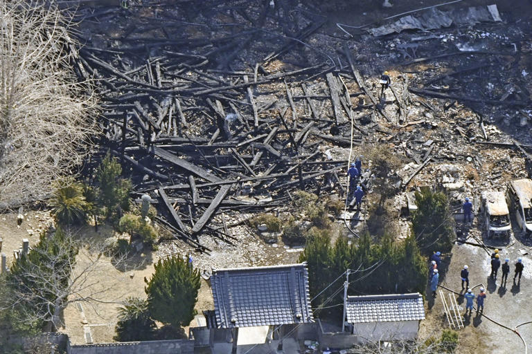 Nighttime fire at Buddhist temple kills 5 in western Japan