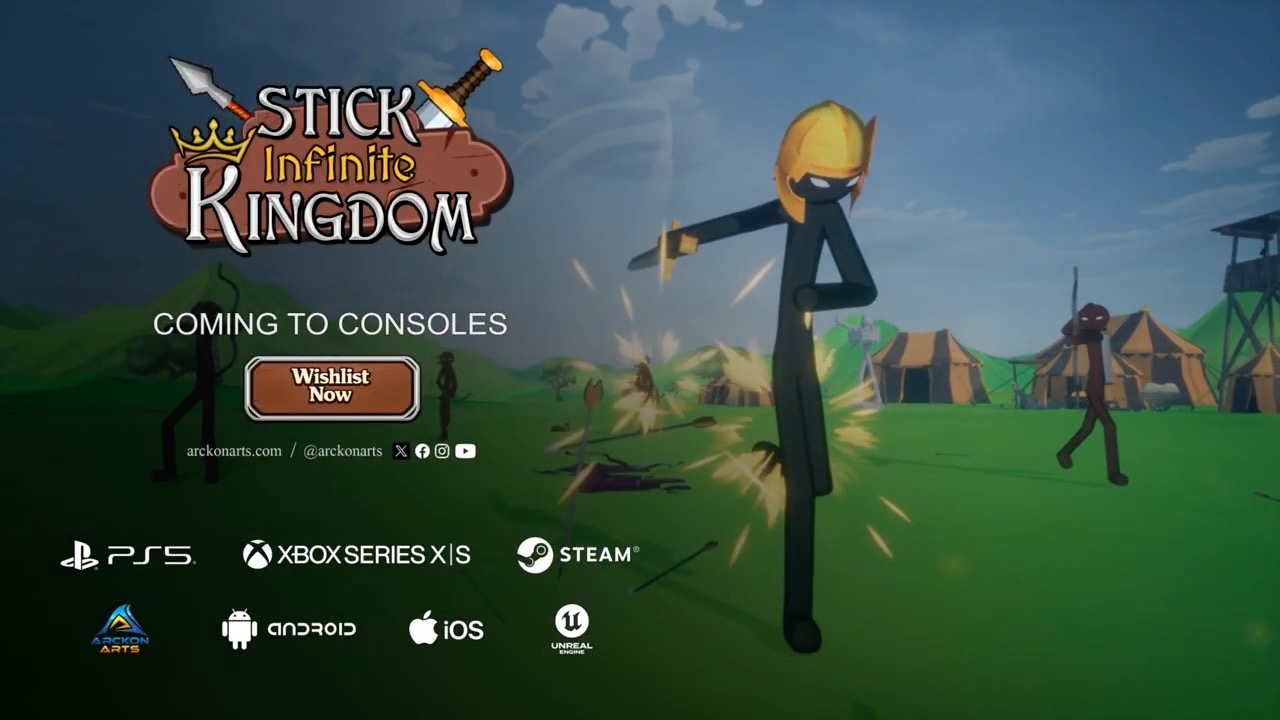 Stick Infinite Kingdom official consoles announcement teaser trailer
