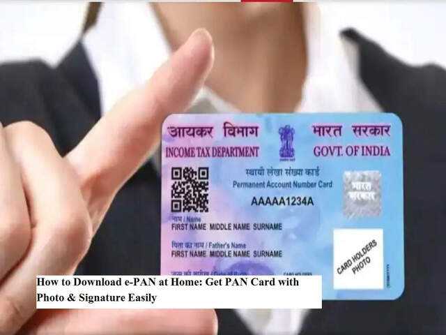 How to easily download and update your e-PAN card online