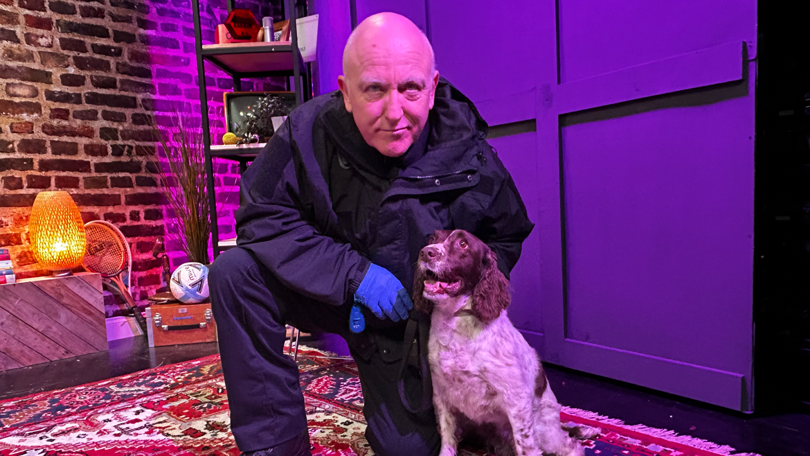 Dog helps catch criminals by sniffing out technology