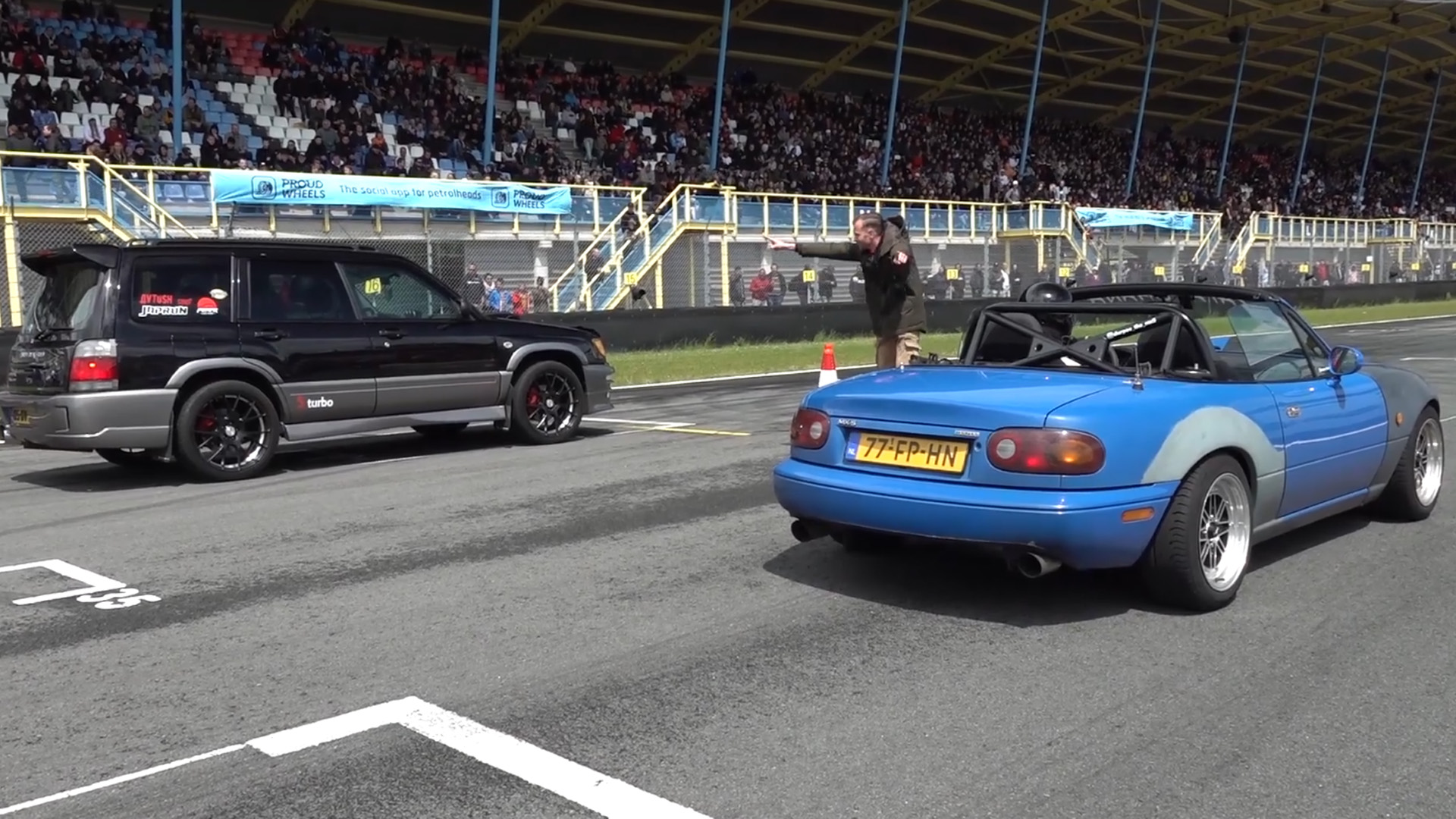 Audi R8 V10 takes on Toyota Supra MK5 in straight line test