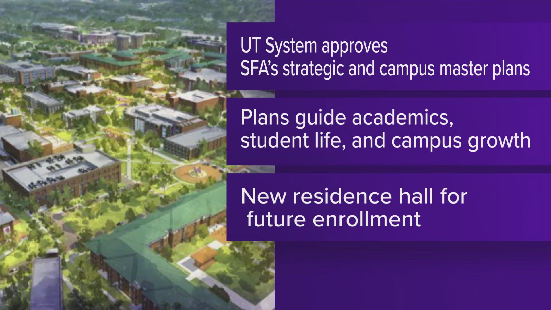 UT regents approve $70 million SFA residence hall