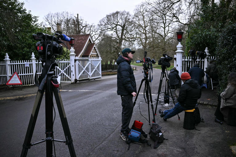 Police search Andrew's ex-home after his release under investigation