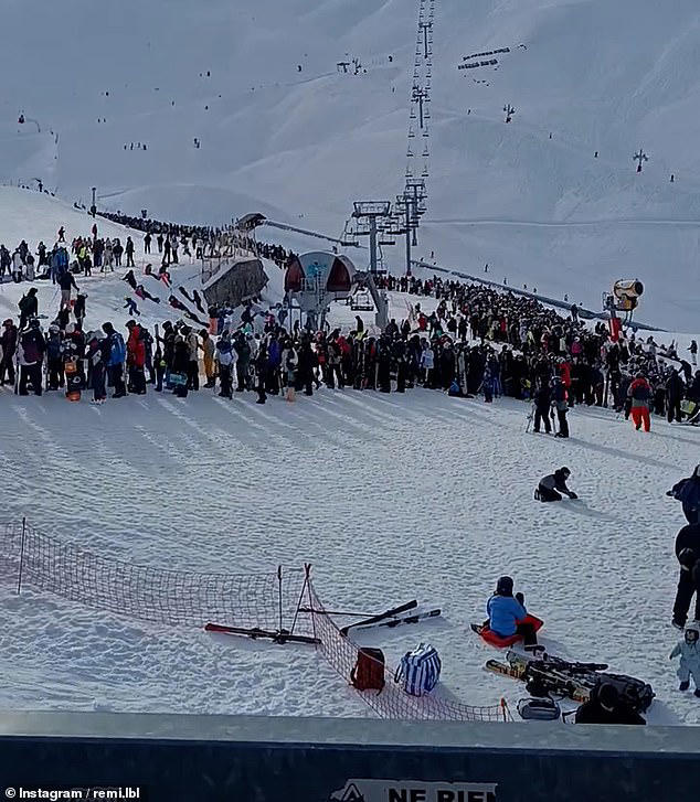 Huge queues form at mountain lift stations as millions descend on ...